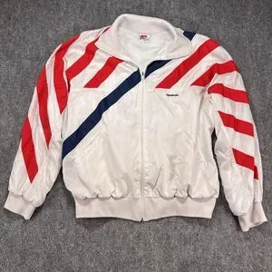 Reebok | Pants | Vintage Reebok Track Suit Usa Made Large White Red ...